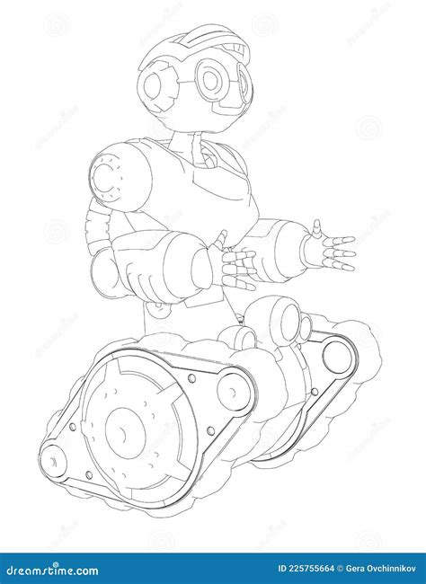 Robot Outline Icon Signs And Symbols Can Be Used For Web Logo Mobile App Ui Ux Cartoon