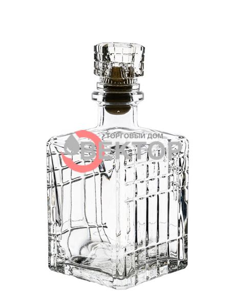Графин стеклянный Кубик 0,7л (700мл) - Банки и бутылки оптом Т.Д. "ВЕКТОР"