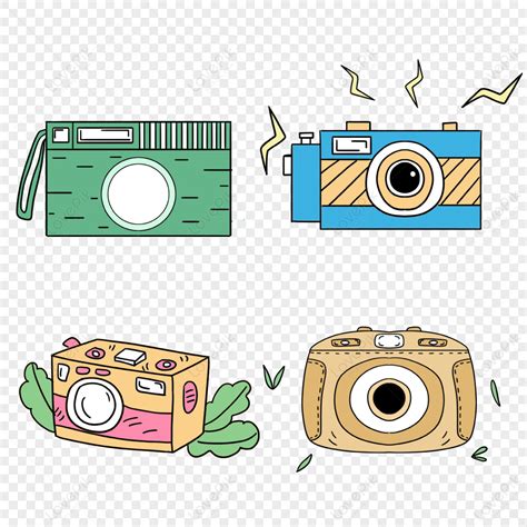 만화 일러스트 귀여운 셀카 카메라 아이콘카드수집 Png 일러스트 무료 다운로드 Lovepik
