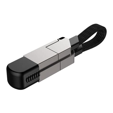 Hpdl Portable 4 In 1 Multi Fast Charging Cable Keychain Typec Pd