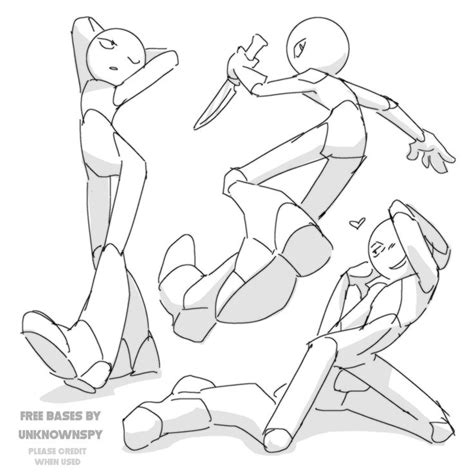 Dynamic Stickman Poses Mennesketegning Idéer Til Tegning Skitse