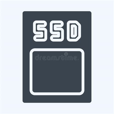 Icon Ssd Suitable For Computer Components Symbol Glyph Style Simple Design Editable Design