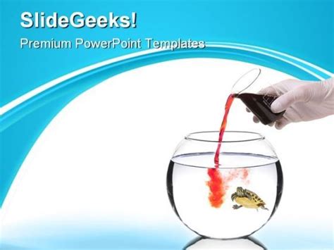 Scientist Pouring Red Liquid Business PowerPoint Templates And PowerPoint Backgrounds