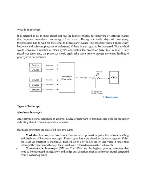 What Is An Interrupt For Computer Engineering What Is An Interrupt