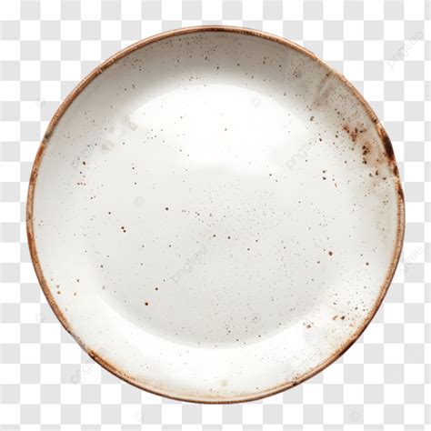 흰색으로 격리된 미적 아름다움의 매혹적인 빈 세라믹 원형 접시 그릇 음식 둥근 Png 일러스트 및 이미지 에 대한 무료 다운로드 Pngtree