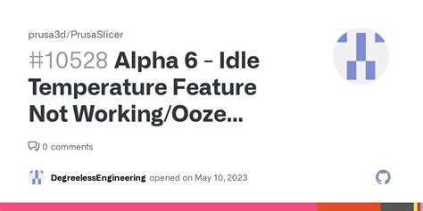 Alpha 6 Idle Temperature Feature Not Workingooze Prevention Not Working Properly · Issue