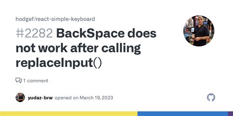 BackSpace Does Not Work After Calling ReplaceInput Issue Hodgef React Simple