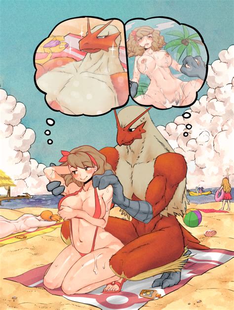 Rule 34 Anthro Blaziken Bowsey Cowgirl Position Dawn Pokemon Duo