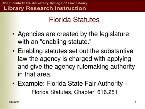 Ppt Florida Administrative Law Research Powerpoint Presentation Free