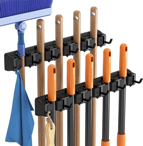 Lifewit Soporte De Pared Para Escobas Y Fregonas Colgador De Escobas Y