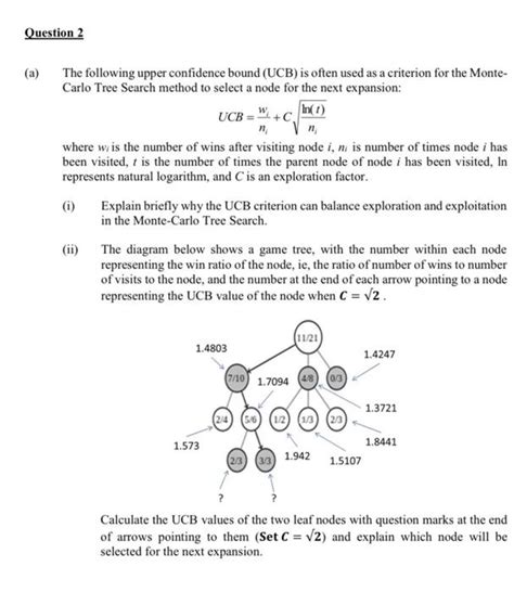 Solved The Following Upper Confidence Bound Ucb Is Often