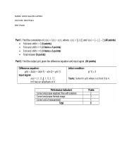 Solving DSP Tasks Convolution Differential Equations Course Hero