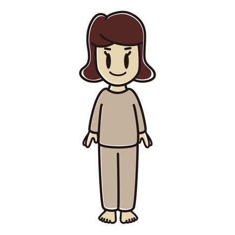 フリー素材部屋着の女子高校生のイラストFREE ILLUSTRATIONSかわいい無料イラスト素材ならポンコツイラストクラブ