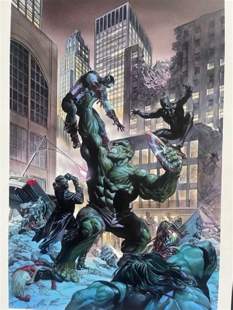 「hulk Avengers」alex Rossのイラスト