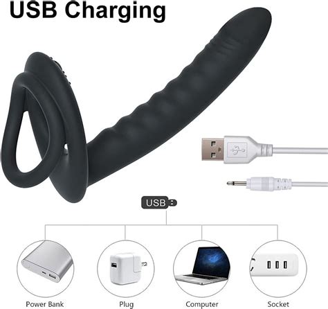 Double Ring Double Insertion Penis Type Prostate Remote Control Model