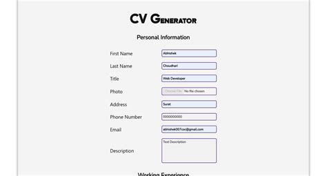GitHub AbhishekDevJr CV Application This Repository Hosts The
