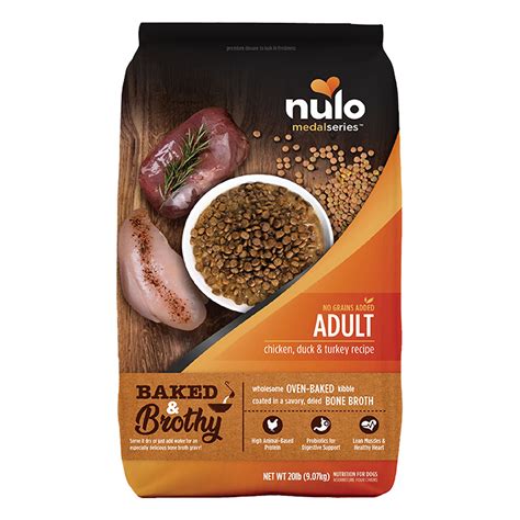 Nulo Medalseries Baked And Brothy Adult Dry Dog Food Chicken Duck And Turkey