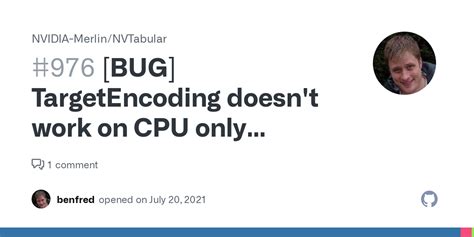Bug Targetencoding Doesnt Work On Cpu Only Systems · Issue 976