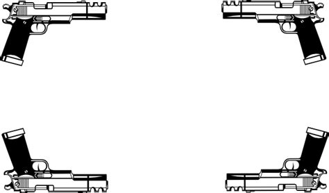 Black Gun Border Clip Art At Vector Clip Art Online