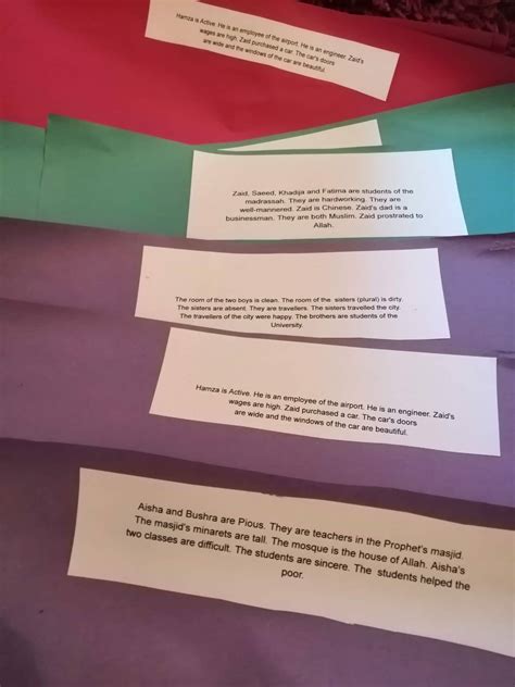 arabic revision activity islamic teaching resources