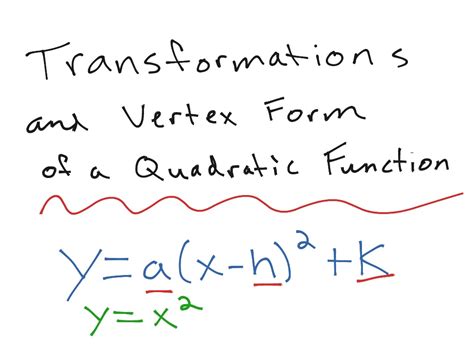Quadratic To Transformation Form