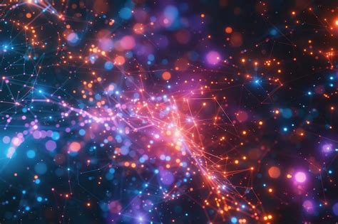 Premium Photo Global Network Connections Abstract Neural Networks Cyberspace Futuristic Grid