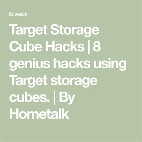 Target Storage Cube Hacks 8 Genius Hacks Using Target Storage Cubes By Hometalk Target