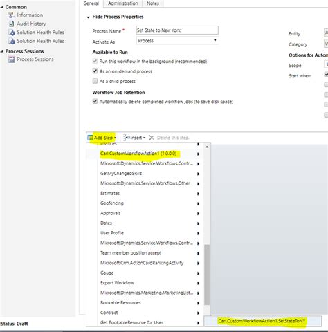 Dynamics 365 Ce Creating Custom Workflow