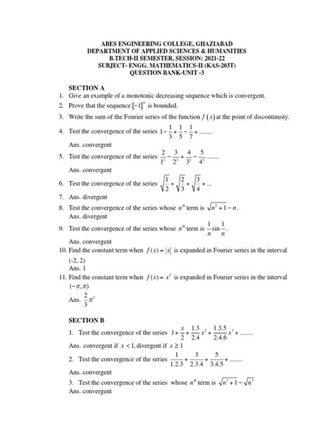 Question Bank Unit 3 Mathematics Ii Pdf Complex Analysis Special Functions