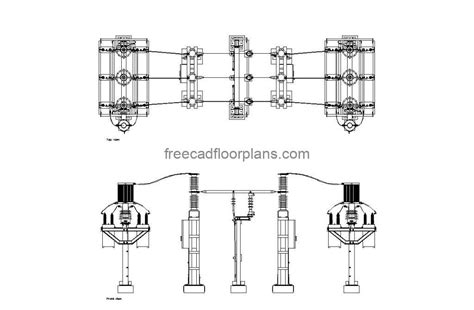 High Voltage Capacitor Bank Free Cad Drawings