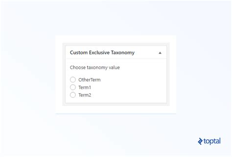 wordpress exclusive custom taxonomy tutorial toptal®