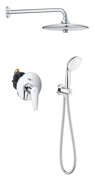 Душевая система с 3-х режимным тропическим душем Grohe BauEdge New ...