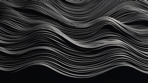 Premium Ai Image A Monochromatic Wave Pattern Generative Ai