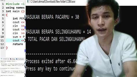 Program Sederhana C Cara Membuat Program Penjumlahan Youtube