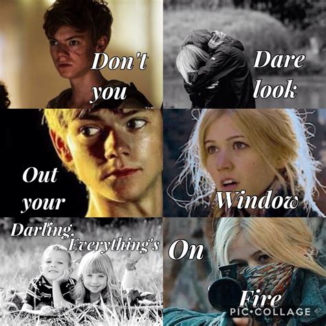 Sonya And Newt To The Lyrics Of Safe And Sound By Taylor Swift No I Know It S A Hunger Games