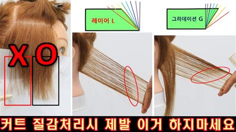 커트 질감 처리 시 하지 말아야 할 질감 처리 방법커트질감처리커트교육미용교육korean Cutkoreanstyle Youtube