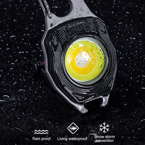 Multifunctional Keychain Mini Usb Flashlight Torch Work Lamp Cigarette