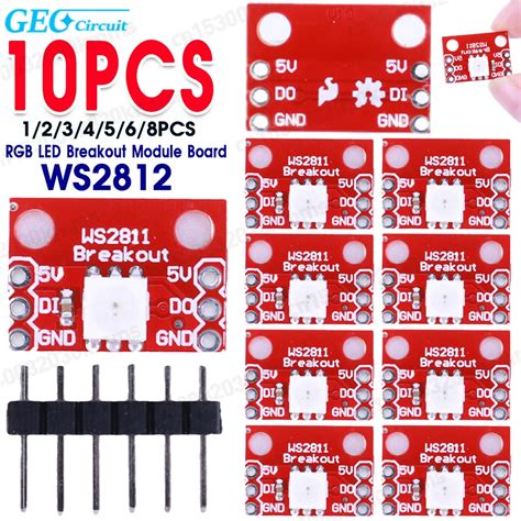 Pcs Ws Rgb Led Breakout Modul Rgb Led Breakout Modul Platine Rgb Modul Anzeige Modul