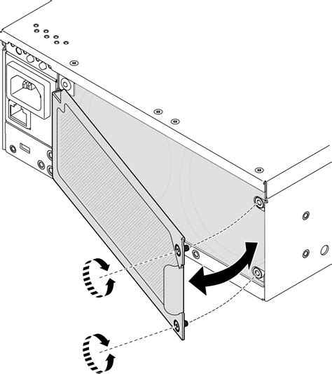 安裝後方灰塵過濾器 Thinkedge Se360 V2 Lenovo Docs