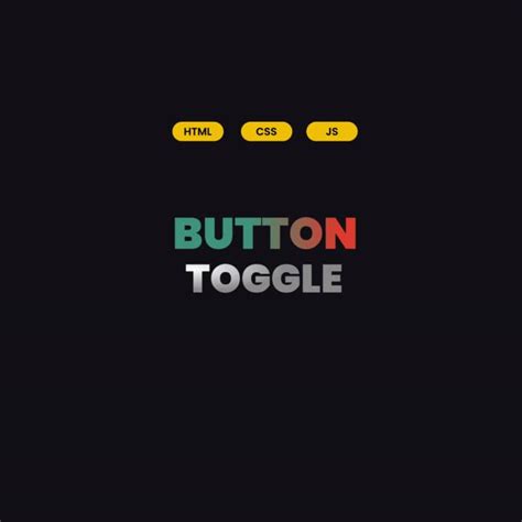 Video How To Create A Toggle Button With Html Css And Javascript