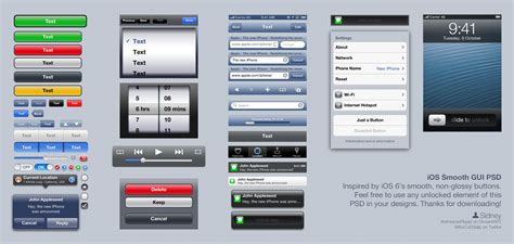 Ios Smooth Gui Psd By Theintenseplayer On Deviantart