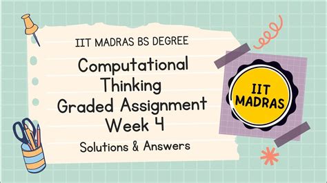 iit madras graded assignment week 4 ct computational thinking