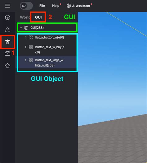 3d And Gui Objects Redbrick