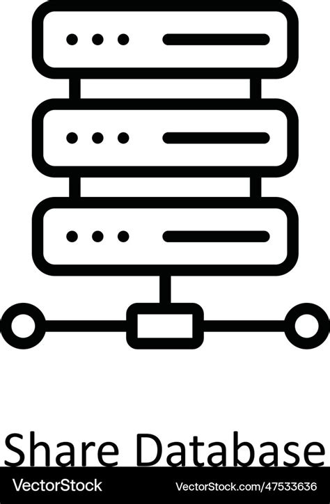 Database Connection Icon Royalty Free Vector Image