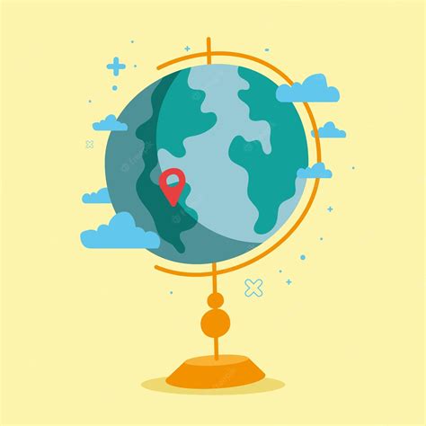 Premium Vector Pin Location In World Map