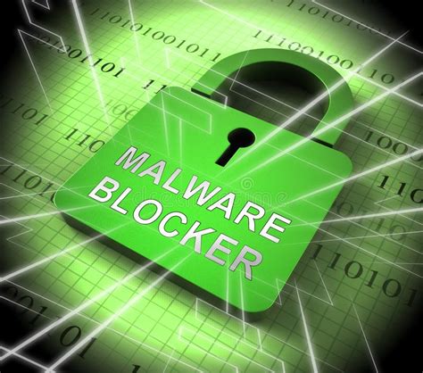 Malware Blocker Website Trojan Protection 3d Rendering Stock Illustration Illustration Of