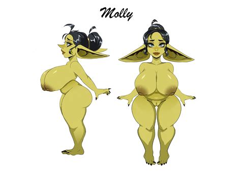 Rule 34 Beauty Mark Black Hair Bobbybuttbuck Buttbuck Character Sheet Goblin Goblin Female