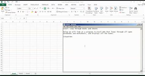 Excel Tutorials And Examples Excel Loop Through Books And Sheets Vba