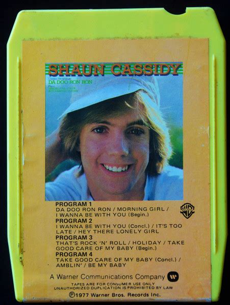 Shaun Cassidy Shaun Cassidy 1977 8 Track Cartridge Discogs