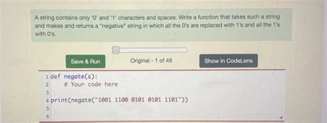 solved a string contains only o and 1 characters and